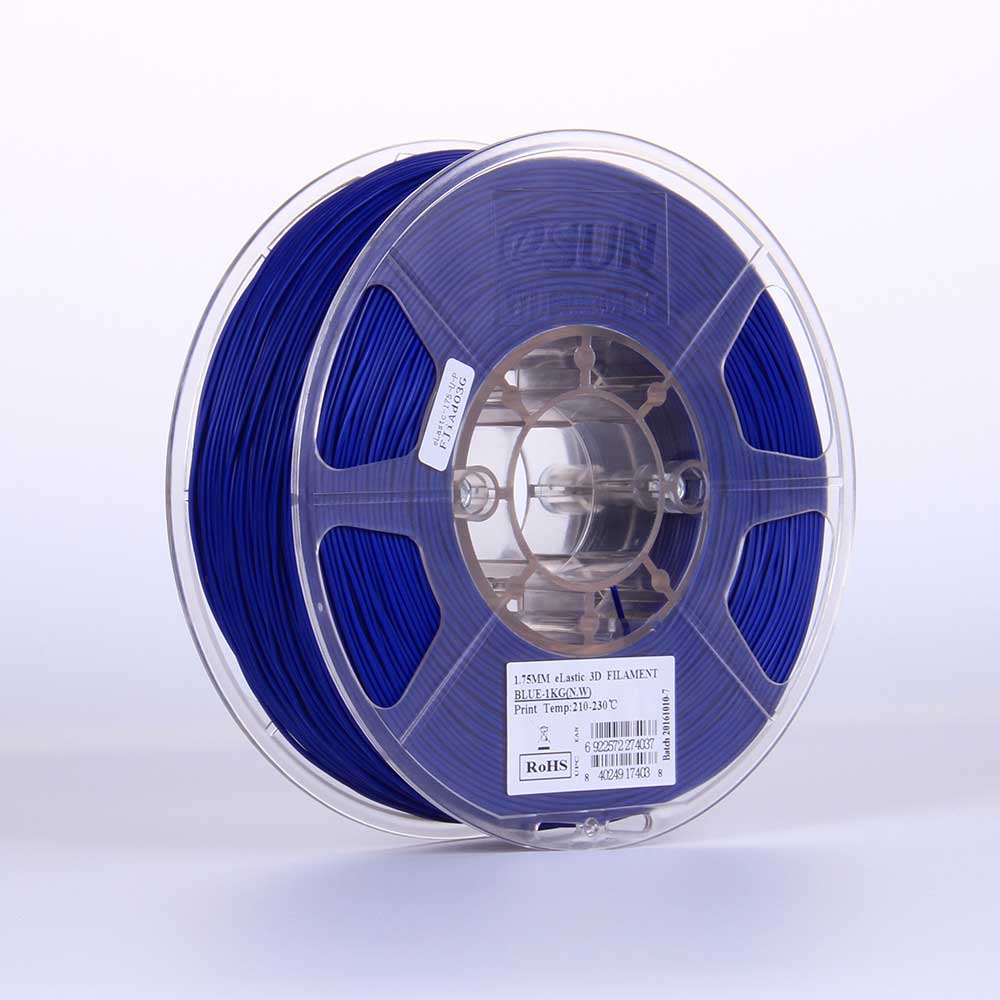 eSUN eLastic Filament Blå - 1,75 mm - 1 kg - Creedo3D